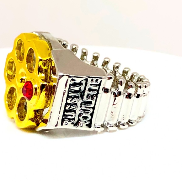 Accessories | Silver18k Yellowwhite Gold Bullet Ring | Poshmark